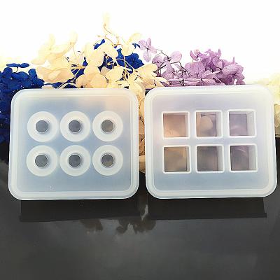China Crystal Dropping Gel Square Sphere Large Hemisphere Silicone Mold DIY Jewelry Ice Grid Candy Time Gem Pendant for sale