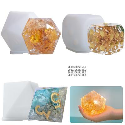 China DIY Dice Mold Dropping Resin Aromatherapy Gypsum Candle Soap Pendant Table Silicone Mold for sale