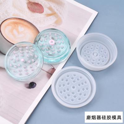 China DIY crystal dropper mold, homemade tobacco grinder, tobacco pulverizer, silicone mold, spot wholesale for sale