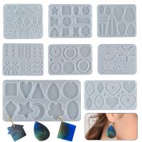 China Crystal dropper resin DIY mold irregular earrings pendant jewelry pendant hanging silicone mold for sale