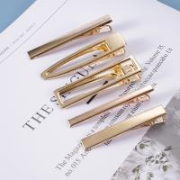 China DIY crystal dropper accessories hair clip hair accessories handmade hair accessories duckbill clip straight clip gold for sale