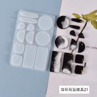China DIY Crystal Dropping Silicone Mold Earring Pendant Creative Handmade Pendant Decorative Silicone Mold for sale