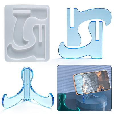 China Crystal dropper glue DIY resin grinding tool assembly mobile phone stand silicone mold spot wholesale for sale