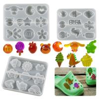 China DIY crystal dropper resin grinding tool hole shoe buckle flower rainbow crown patch silicone mold for sale
