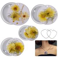 China DIY Crystal Dropping Gel Gouka Circular Pendant Mold Keychain Large, Medium, Small, Circular Hanging Plate Silicone Grinding Machine for sale