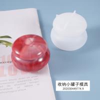 China DIY Crystal Dropping Gel Mold Rouge Lipstick Jar Decoration Small Jar Storage Box Silicone Mold for sale