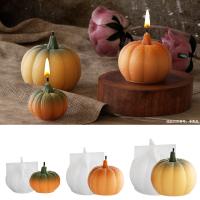 China Crystal Drip Glue Sand Noodles Christmas Pumpkin Ornaments DIY Aromatherapy Gypsum Candles Silicone Mold for sale