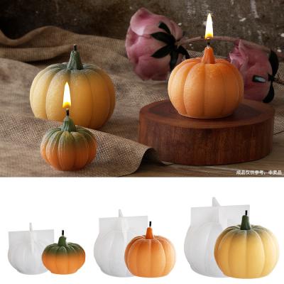 China Crystal Drip Glue Sand Noodles Christmas Pumpkin Ornaments DIY Aromatherapy Gypsum Candles Silicone Mold for sale