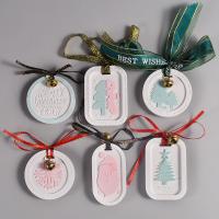 China Dropping glue Christmas hanging mold Christmas tree snowflake gingerbread DIY fragrance gypsum aromatherapy wax sheet silicone grinding tool for sale