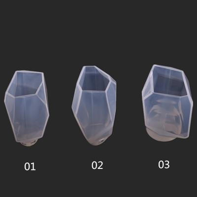China Crystal dropper cut surface stone silicone mold DIY handmade jewelry ornament mold 3D mold for sale