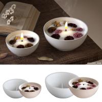 China Aromatherapy resin gypsum cement circular storage bowl silicone mold DIY aroma candle bowl gypsum mold for sale