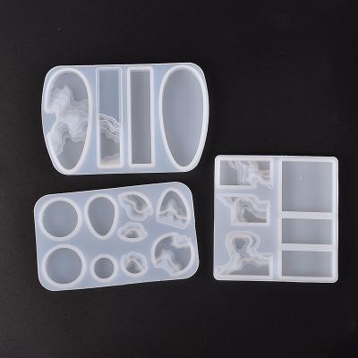 China DIY Crystal Dropping Gel Mold Island Pendant Beach Terraced Terrace Stairway Landscape Gemstone Pendant Mold for sale