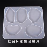 China DIY crystal dropper mold, large swing table mold, coaster set, multi specification base, teacup pad, silicone mold for sale