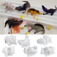 China Crystal dropper 3D dinosaur cub pendant mold simulation prone dinosaur Tyrannosaurus rex baby silicone mold for sale