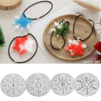 China DIY crystal dropper resin with holes Christmas snowflake hanging key pendant jewelry silicone mold for sale