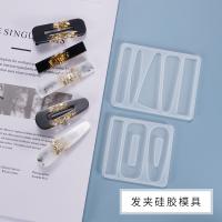 China DIY crystal drop glue mold hair clip handmade hair clip headband flower homemade jewelry silicone mold for sale