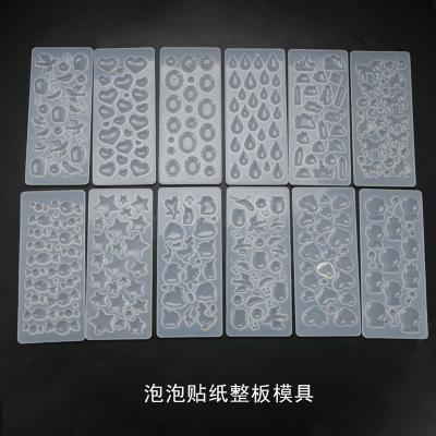 China DIY crystal dropper mold, gemstone patch, multi specification star pendant, pendant, sticker, silicone mold for sale