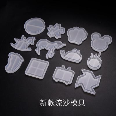 China DIY Crystal Dropper Mold, Quicksand Mold, Wooden Horse Windmill Hanging Decoration, Quicksand Pendant, Silicone Mold for sale