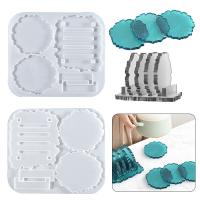 China DIY crystal dropper mold, creative and practical coaster, coaster storage rack, silicone mold, spot wholesale for sale