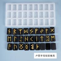 China DIY crystal dropper mold, Luen letter creative personality, energy symbol, silicone mold for sale