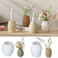 China Crystal dropper, dragon egg scale pattern vase, silicone mold, striped origami flower vase, bottle, gypsum mold for sale