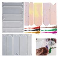 China Crystal dropper mold DIY mirror rectangular circular arch multiple full page bookmark silicone molds for sale