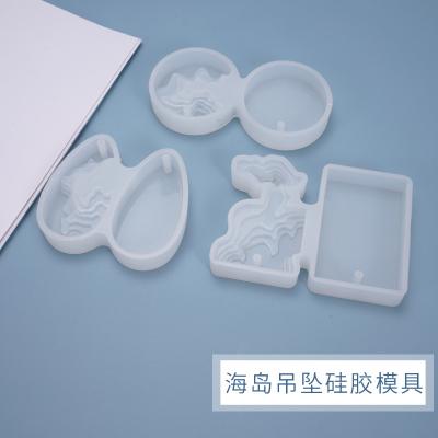 China DIY Crystal Droplet Mold Island Island Creative Ladder Field Round Droplet Silicone Mold Wholesale for sale