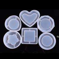 China DIY crystal dropper silicone mold small heart-shaped square diamond circular plum blossom ashtray mold for sale