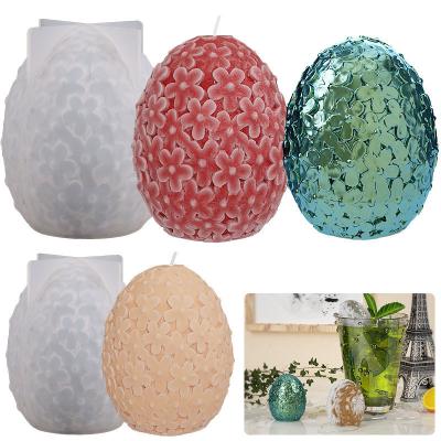 China DIY crystal dropper resin egg flower ball grinding elliptical gypsum table banana candle silicone mold for sale