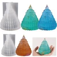 China Crystal dropper Christmas candle silicone mold DIY origami Christmas tree aromatherapy gypsum ornament grinding tool for sale