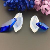 China Crystal dropper pendant silicone mold DIY handmade cut gemstone piece diamond stone mold for sale