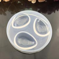 China Perforated Water Drop Time Gemstone Mold AB Crystal Drip Resin DIY Handmade Fetal Hair Pendant Silicone Mold for sale