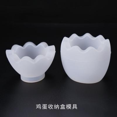 China DIY crystal dropper mold storage box mold jewelry box egg storage box ornament silicone mold for sale