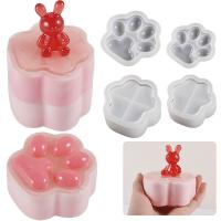 China DIY Crystal Dropping Glue Mold Cat Claw Storage Box Silicone Mold Gypsum Jewelry Platform Cross border Hot Sale for sale