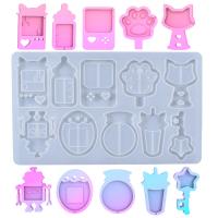 China DIY crystal dropper mold full page cute and beautiful flowing sand pendant silicone mold Amazon hot promotion for sale