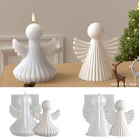 China Cross border new silicone mold DIY Angel Wings Aromatherapy Candle Dropping Glue Pendant Gypsum Mold for sale