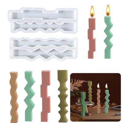 China DIY Crystal Dropping Glue Mold Wave Bar Candle Silicone Mold Manufacturer Wholesale Recommendation for sale