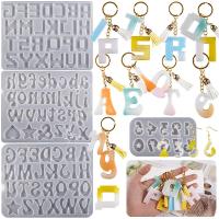 China DIY Crystal Dropping Gel Mirror Size English Letter Earrings Pendant Number Pendant Silicone Mold for sale