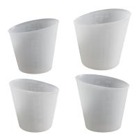 China Silicone measuring cup 250ml-500ml elliptical oblique mouth liquid tool cup visual double engraved measuring cup for sale