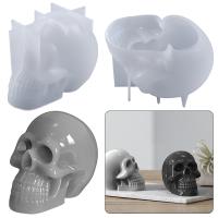 China DIY crystal dropper mold, buck tooth skull ornament, table decoration, silicone mold, spot wholesale for sale