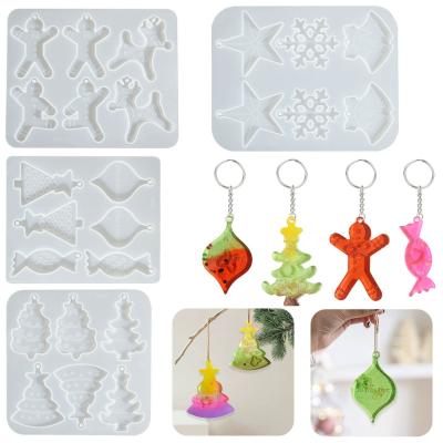 China DIY Crystal Dropping Resin Mold Butterfly Sun Dragonfly Moon Wind Chime Pendant Silicone Mold for sale