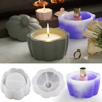 China Crystal drip glue lace storage jar DIY cement gypsum candle cup decoration table silicone mold for sale