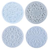 China DIY crystal dropper mold, home accessories display table, mandrake coaster, silicone mold, spot wholesale for sale
