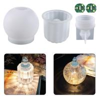 China DIY crystal dropper resin mold, striped oval pendant light decoration, ornament storage, silicone mold for sale