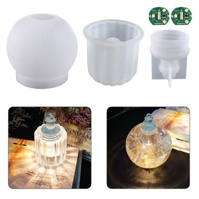 China DIY crystal dropper resin mold, striped oval pendant light decoration, ornament storage, silicone mold for sale
