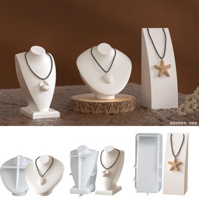 China DIY jewelry necklace pendant display table silicone mold ins minimalist style aromatherapy ornament gypsum mold for sale