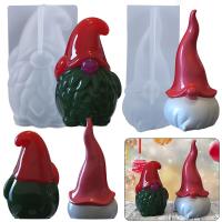 China DIY crystal drip glue mold, bearded Santa Claus table decoration silicone mold, spot wholesale for sale