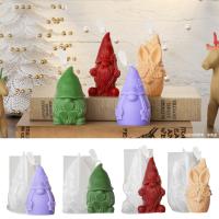 China Easter Mirror Dwarf Candle Mold Clover Faceless Old Man Bearded Old Man Dwarf Gypsum Mold for sale