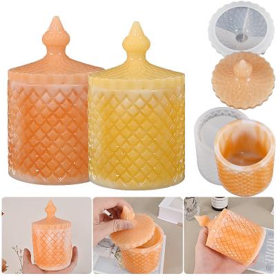 China DIY Crystal Drop Glue European Roman Relief Storage Can Cut Surface Gypsum Storage Box Silicone Mold for sale
