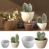 China Cone shaped storage bowl, flower pot, potted plant, flower utensil, silicone mold, DIY aromatherapy candle cup, gypsum mold for sale
